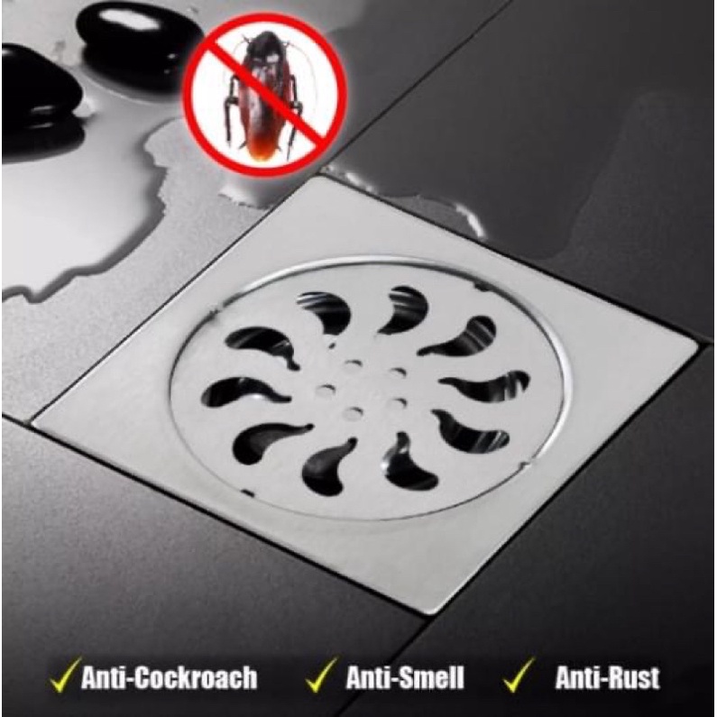 Stainless Steel SUS304 Outdoor Floor Drain Trap Grating System Anti ...