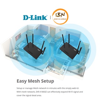 D-Link AX1800 WiFi 6 Dual Band Wireless Gigabit Router For UniFi/Maxis ...