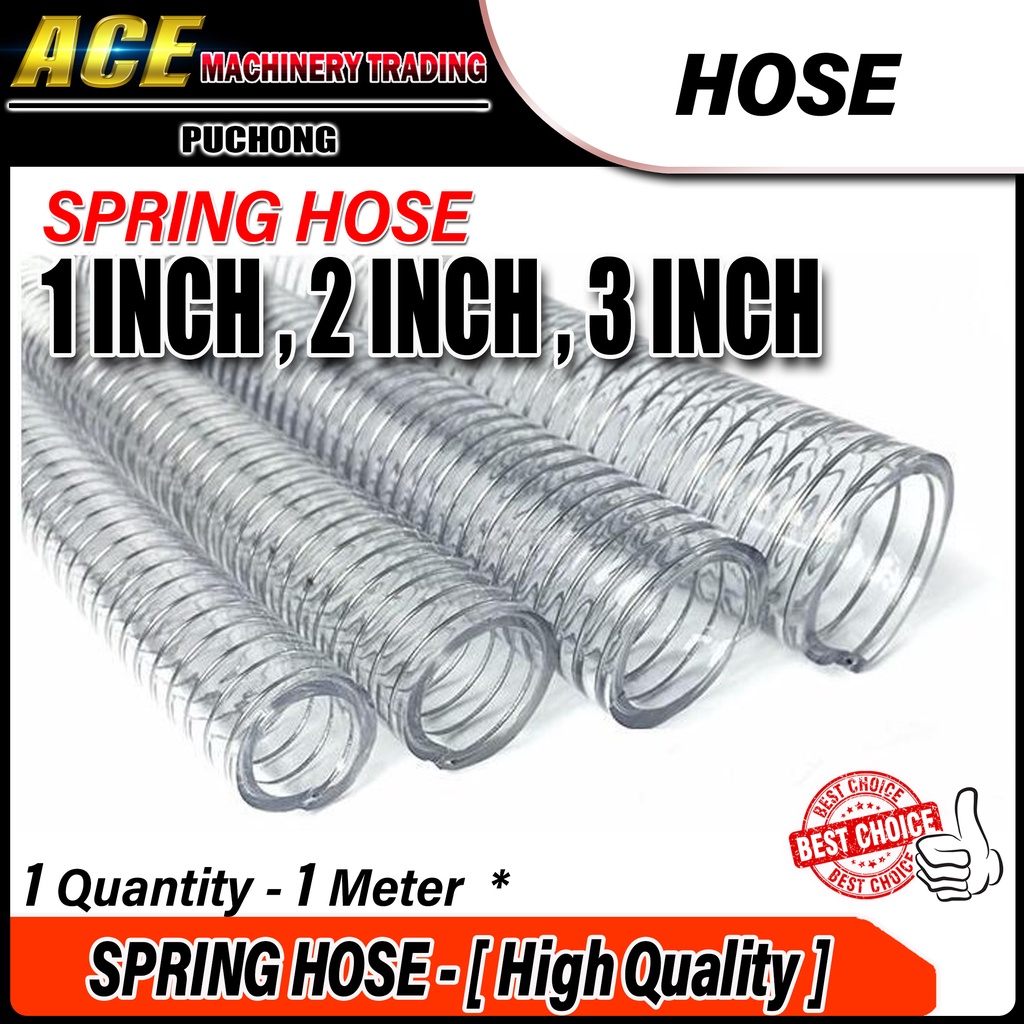 1"2"3" spring hose water suction hose wire hose 1"25mm/2" 50mm/3"75mm ...