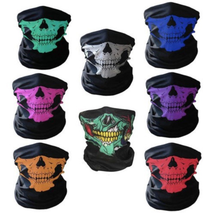 (local supplier) zombie skull cs skeleton buff scarf headwear tengorak ...