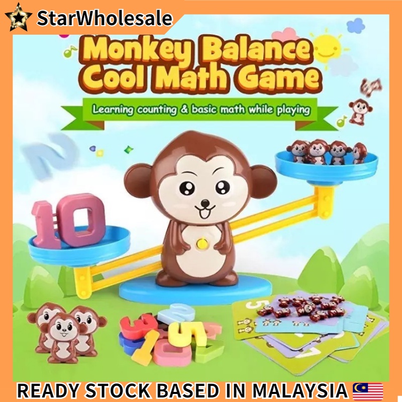 Toy Kids Game Monkey Math Balancing Scale Number Balance Games Kids ...