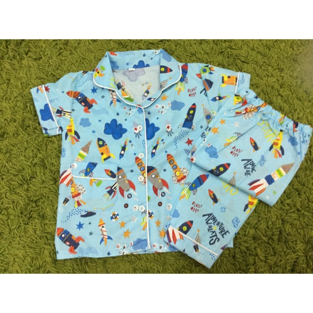 Rocket kids pyjamas ~ pyjamas butang kanak kanak | Shopee Malaysia