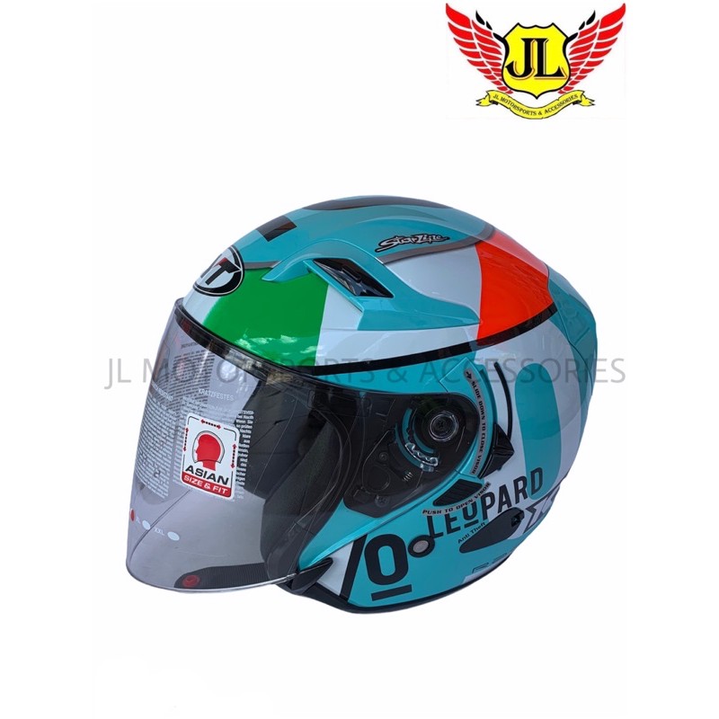 KYT HELMET VENOM OPEN FACE [ LOCATELLI REPLICA ] Double Visor | Shopee ...