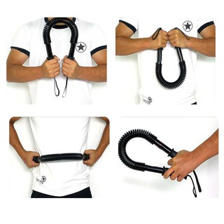 Power Twister Spring Bar Resistance Bar Bend Bar Chest Arm Strength ...