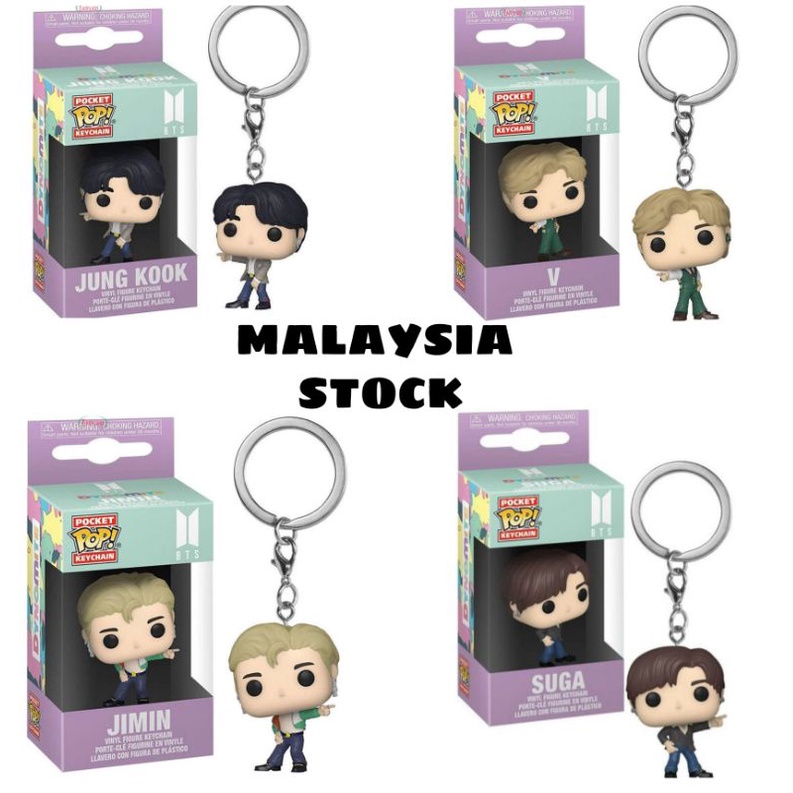 Funko pocket pop rock Dynamite BTS keychain keyring figure | Shopee Malaysia