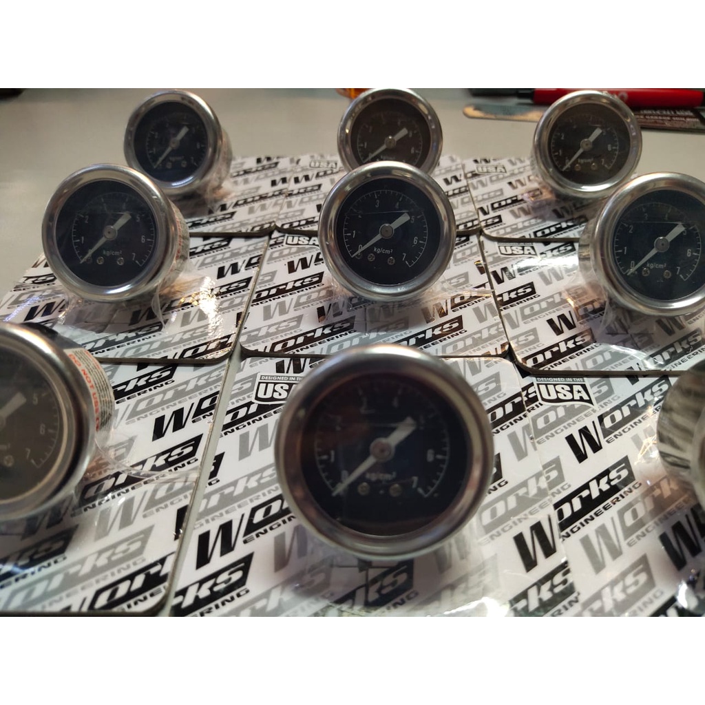 WORKS FUEL REGULATOR OIL PRESSURE METER GAUGE 100%ORIGINAL | Shopee ...