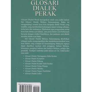 Siri Glosari Dialek Melayu Semenanjung : Glosari Dialek Perak - Dewan ...