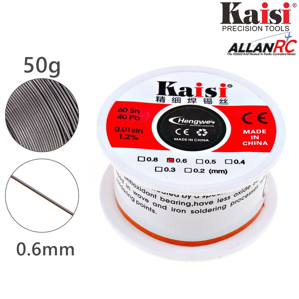 Kaisi low melting point solder wire repair welding lead tin wire rosin ...