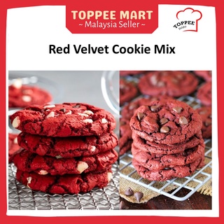 [PREMIX] Red Velvet Cookie Mix 500g / Tepung Segera Biscut Red Velvet ...