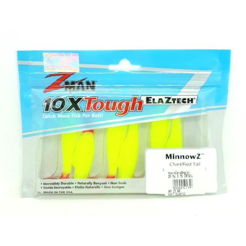 ZMAN MINNOWZ CHART/RED TAIL 3" SOFT PLASTIC | Shopee Malaysia