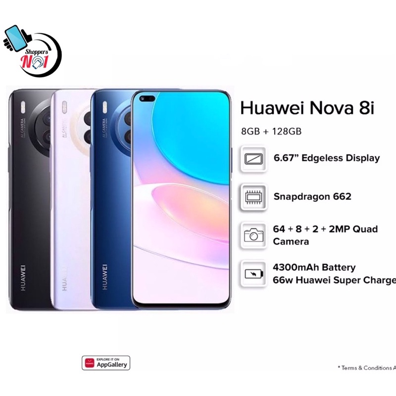 Huawei Nova 8i 8GB/128GB Malaysia Set Dual Sim (1 Year Warranty By ...