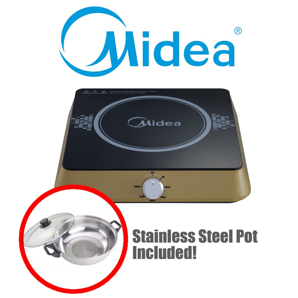 MIDEA INDUCTION COOKER C16-RTY1619 (POT INCLUDED) | Shopee Malaysia