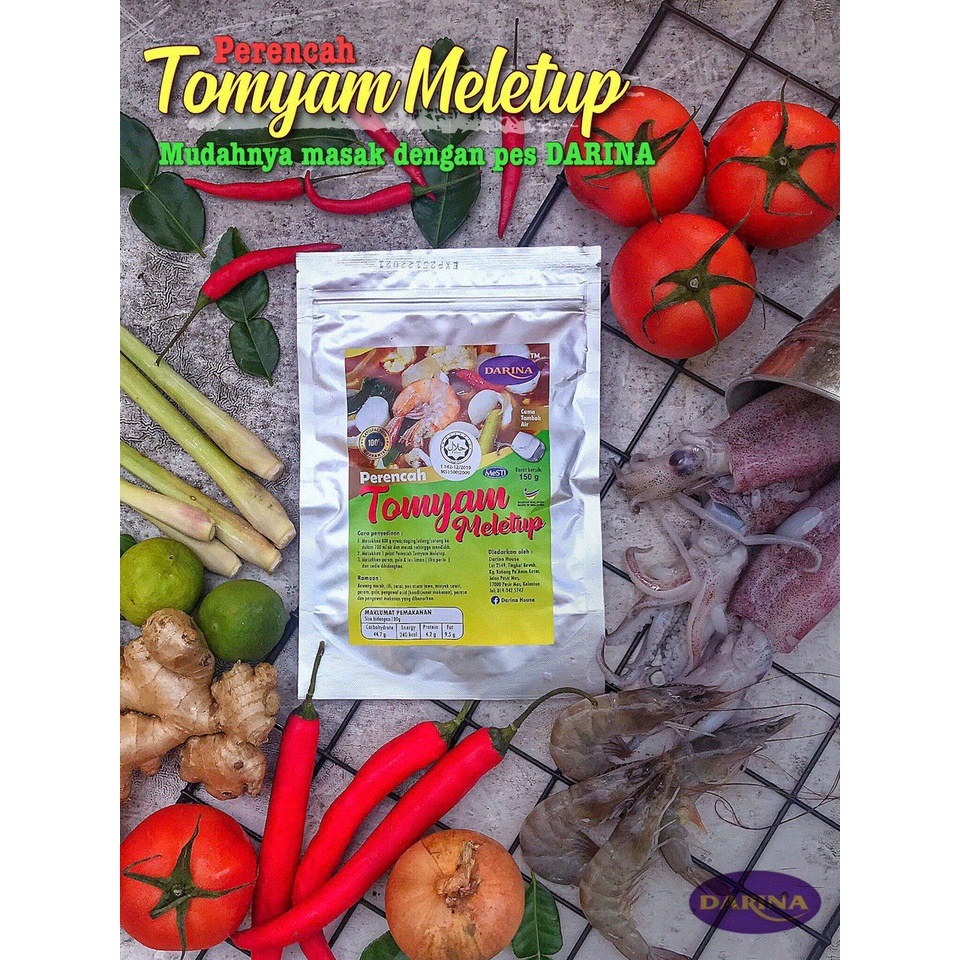 Pes TOM YAM SEGERA Halal ready to eat hanya tambah air dan lauk ...