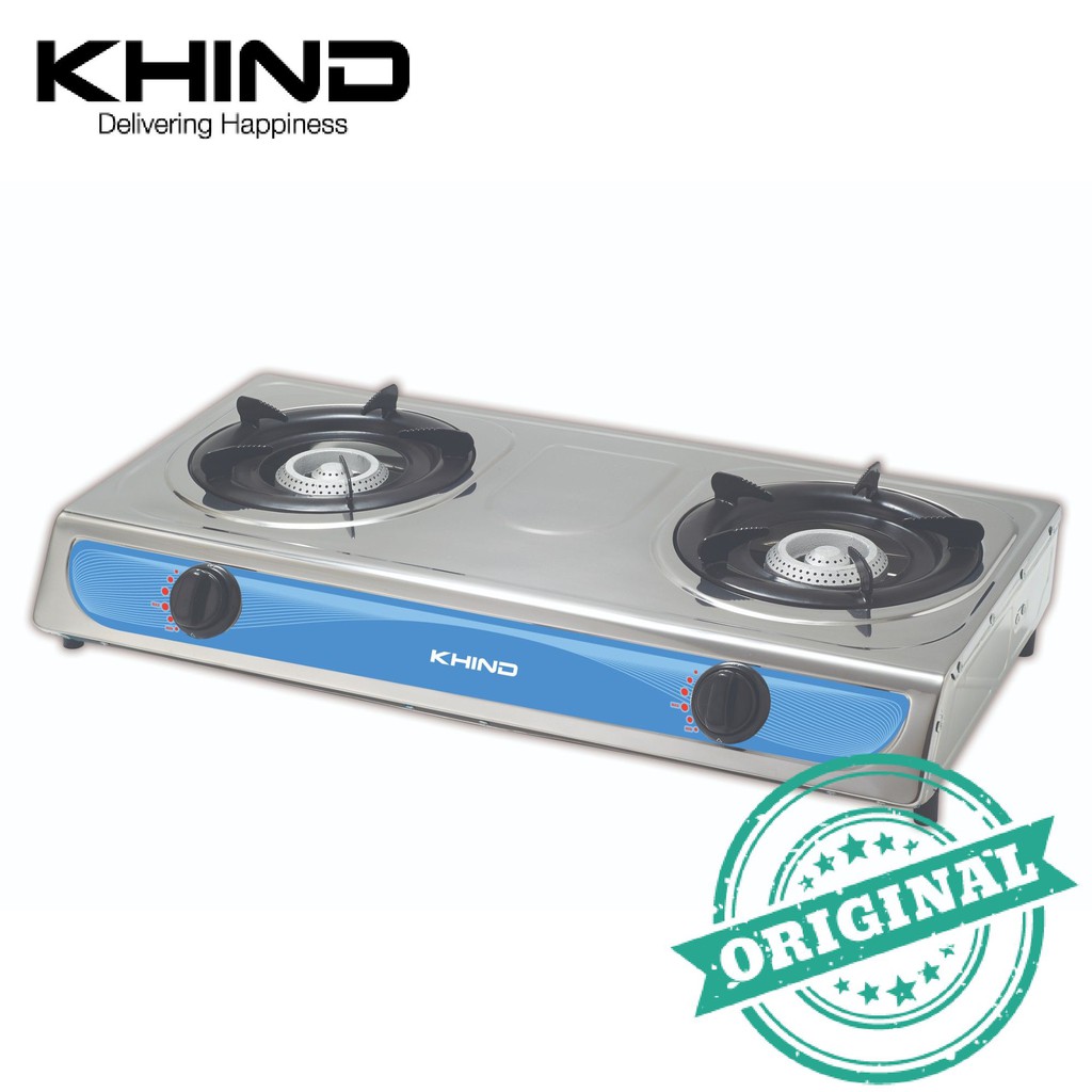Khind Gas Cooker Double Burner GC1710 (New Model 2017) | Shopee Malaysia