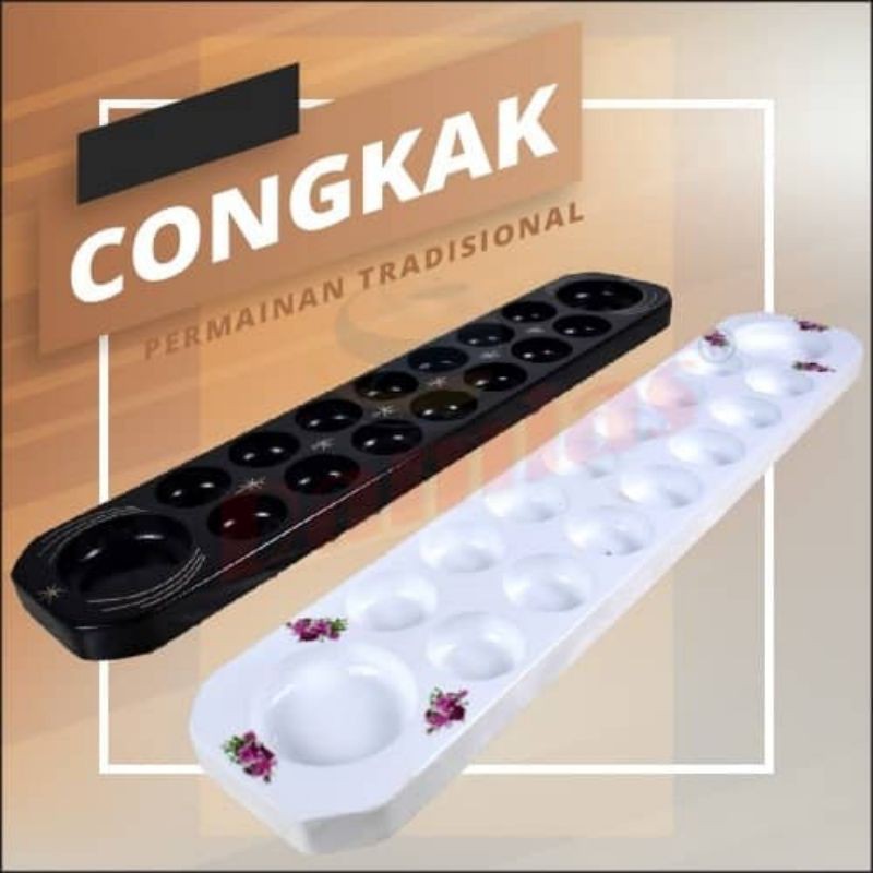 Congkak Kayu Vantage Bercorak (Hitam/Putih) | Shopee Malaysia