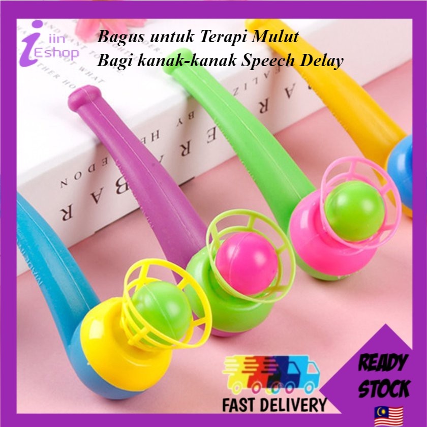 Floating Blow Balls Tube Toy Classic Traditional Plastic Suspension ...