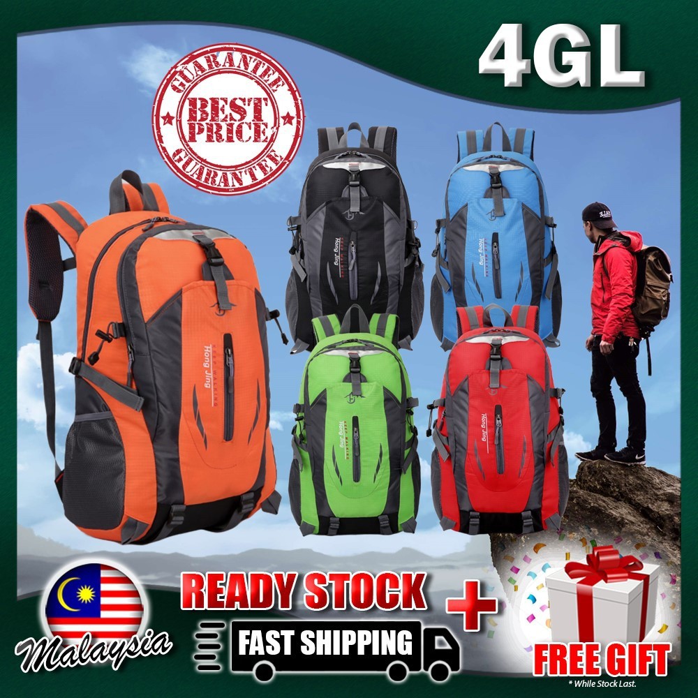 4GL KEEP WALKING 40L Backpack Bag Pack Waterproof School Bag Beg ...
