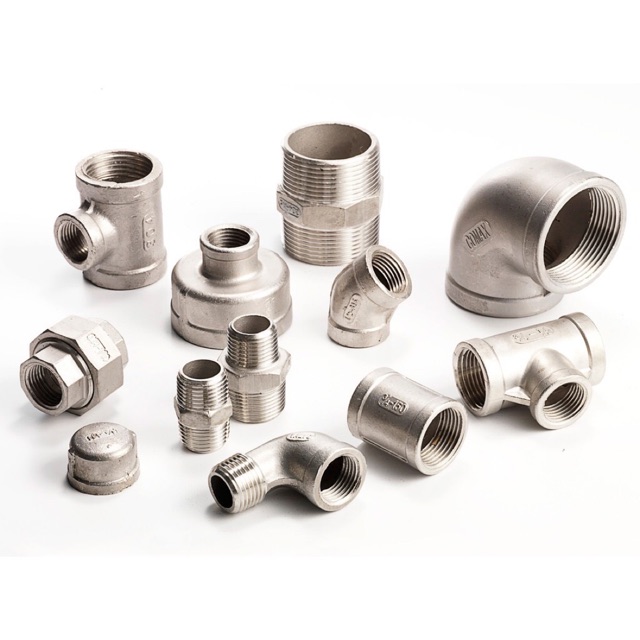Stainless steel SUS304 1/2” pipe fittings / SUS304 elbow, SUS304 socket ...