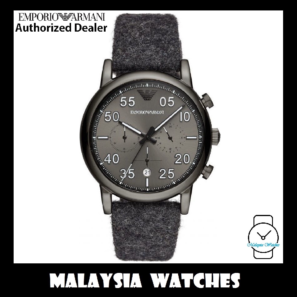 (100% Original) Emporio Armani Men's AR11154 Luigi Grey Sunray Dial ...