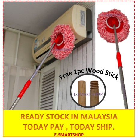 🏠Round Microfiber Dust Mop Ceiling Mop Cleaning Rotatable Ceiling Mop ...