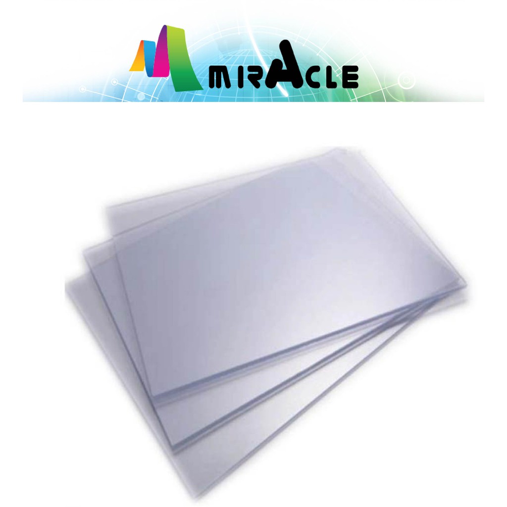 Rigid Sheet Plastic Binding Cover A4 0 2mm Clear PVC 100 Sheets
