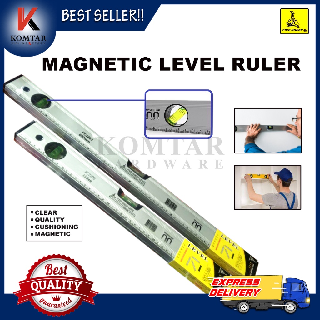 Magnetic Water Level Ruler / Balance Ruler | Shopee Malaysia