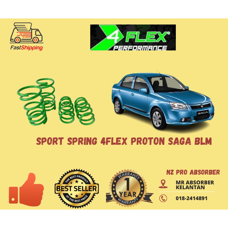 Spring 4Flex proton Saga vvt/Saga blm/Saga flx/Iriz/Savvy/ iswara ...