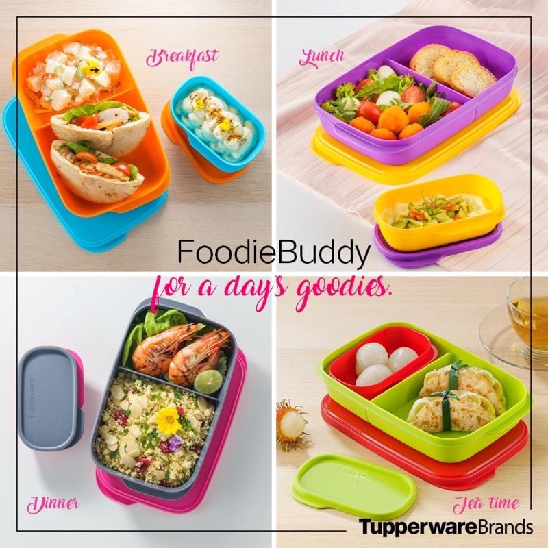 Tupperware Foodie Buddy (4pcs) | Shopee Malaysia