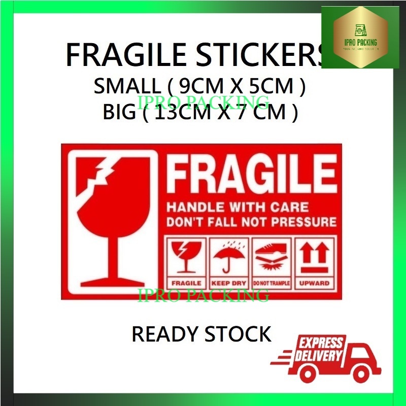 Fragile Stickers Shipping Stickers Box Shipping Fragile Warning Sticker Box Fragile Sticker 1 ...