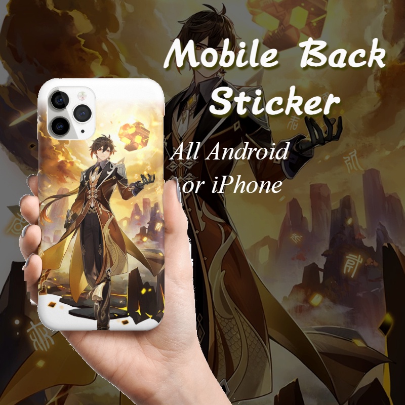 Genshin Impact DIY Phone Back Sticker for Realme All model phone ...