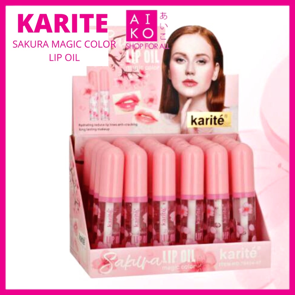 (AIKO) KARITE SAKURA MAGIC COLOR LIP OIL | Shopee Malaysia