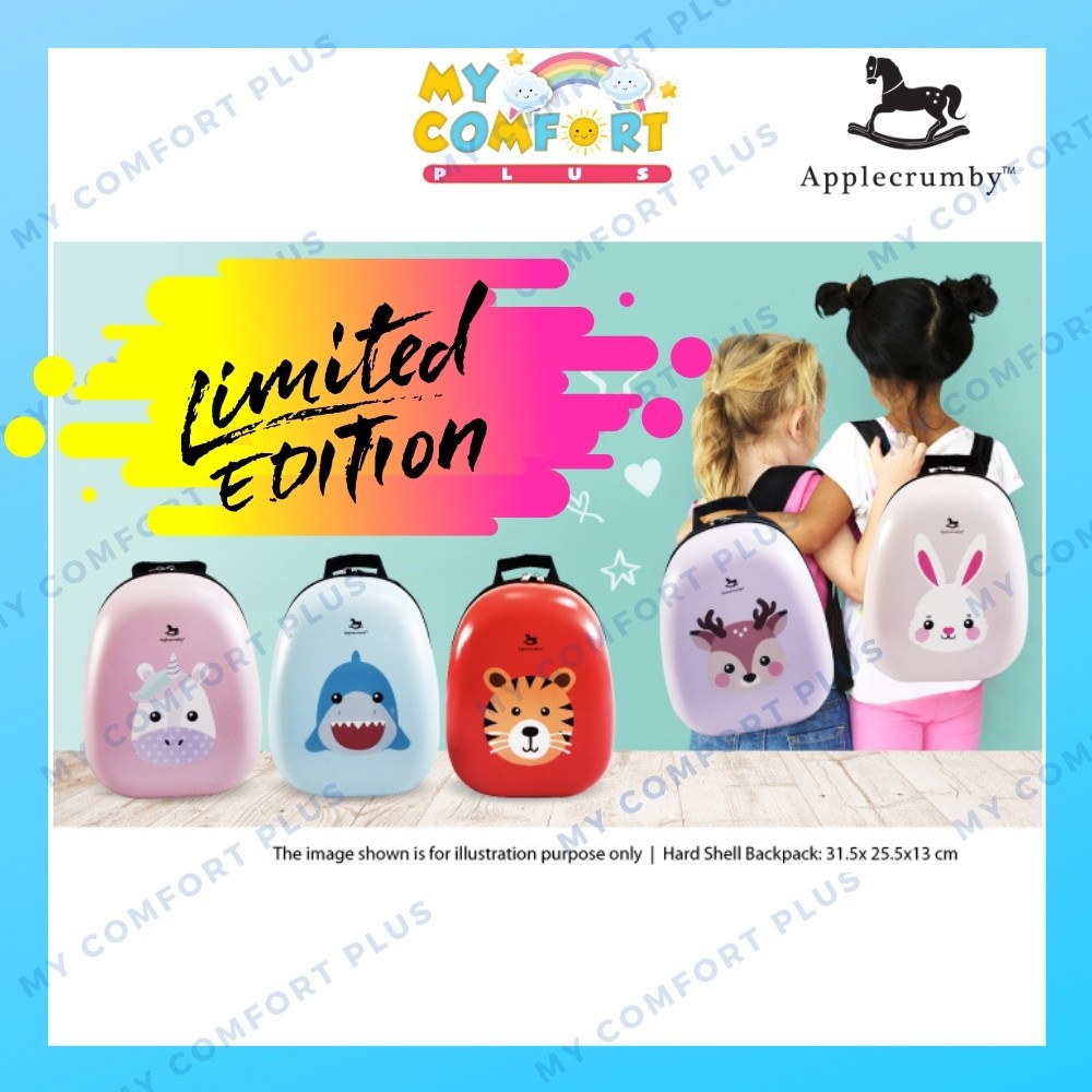 ♒ Applecrumby Cute Kids Hard Shell Backpack / Rolling Luggage Animal ...