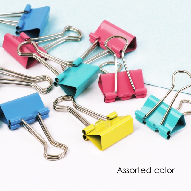 Fancy Binder Paper Clips | Klip Kertas Bewarna 15 psc, 40 psc & 60 psc ...
