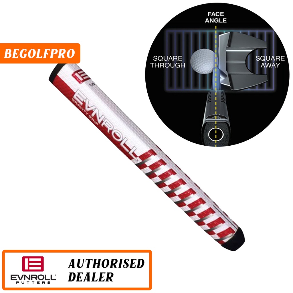 Custom Evnroll Gravity Putter Grip (White/Red, 105g) | Shopee Malaysia