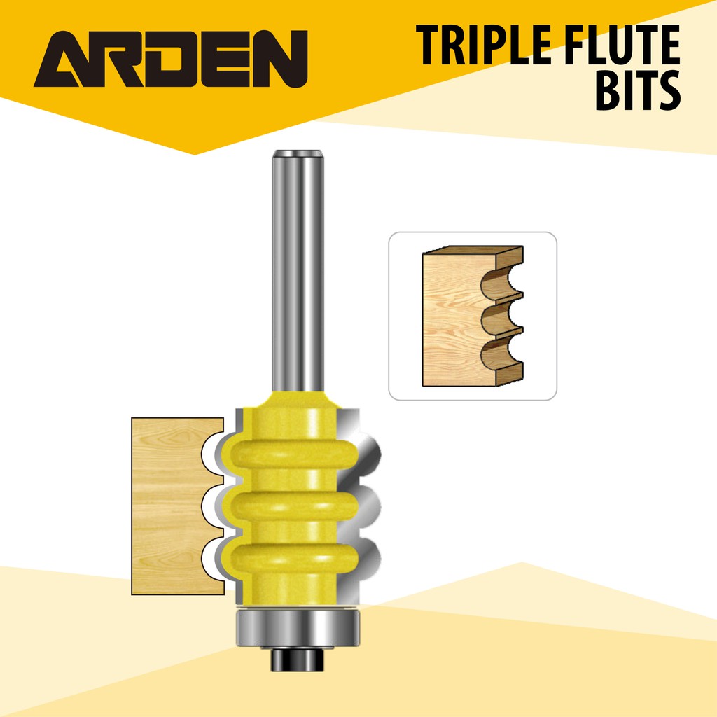 ARDEN Triple Flute Bit (324 Series) | Shopee Malaysia