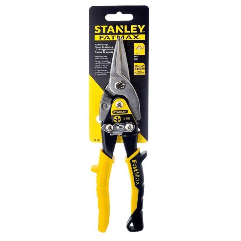 Stanley MaxSteel Aviation Snips Straight Cut 10in / Cutter Besi / Zinc ...