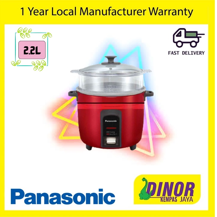 Panasonic 2.2L Non-stick Rice Cooker with Food Steamer SR-Y22FGJ RSK ...