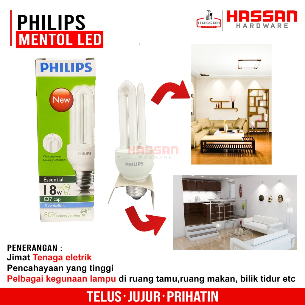 MENTOL LED YANG JIMAT ELEKTRIK / WARNA PUTIH // MENTOL LAMPU LED ...