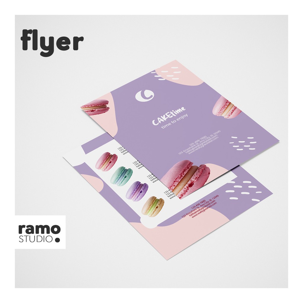 Flyers / poster a5 \ a6 size custom print 128gsm art paper | BeeCost