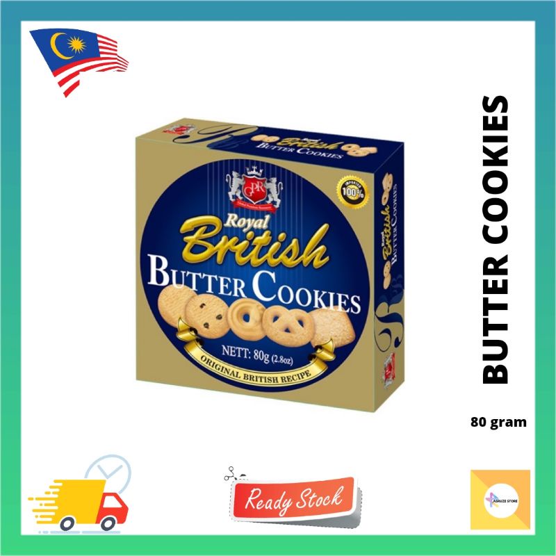GPR Royal British Butter Cookies 80g Biskut Butter Cookies Weeding Doorgift Kahwin | Shopee Malaysia