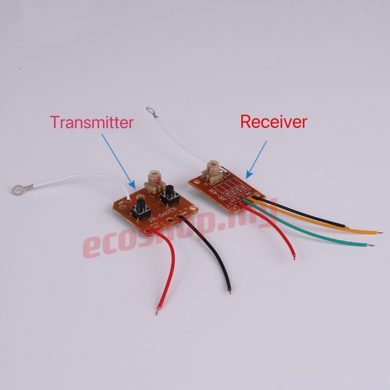 Projek RBT 27MHZ 2CH Transmitter + Receiver board + Antenna Wireless ...
