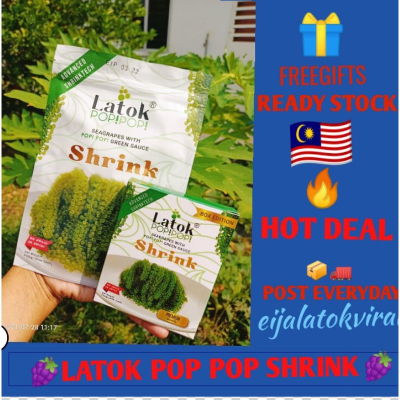 RRADY STOCK 🎀LATOK POP POP SHRINK🎀FREE🥢🎀FREEGIFT🎀 | Shopee Malaysia