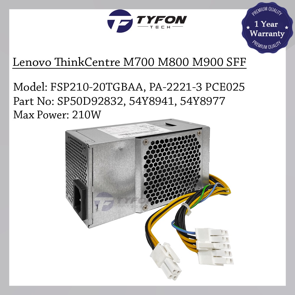 Lenovo ThinkCentre M700 M800 M900 M4600S SFF Power Supply PSU 210W ...