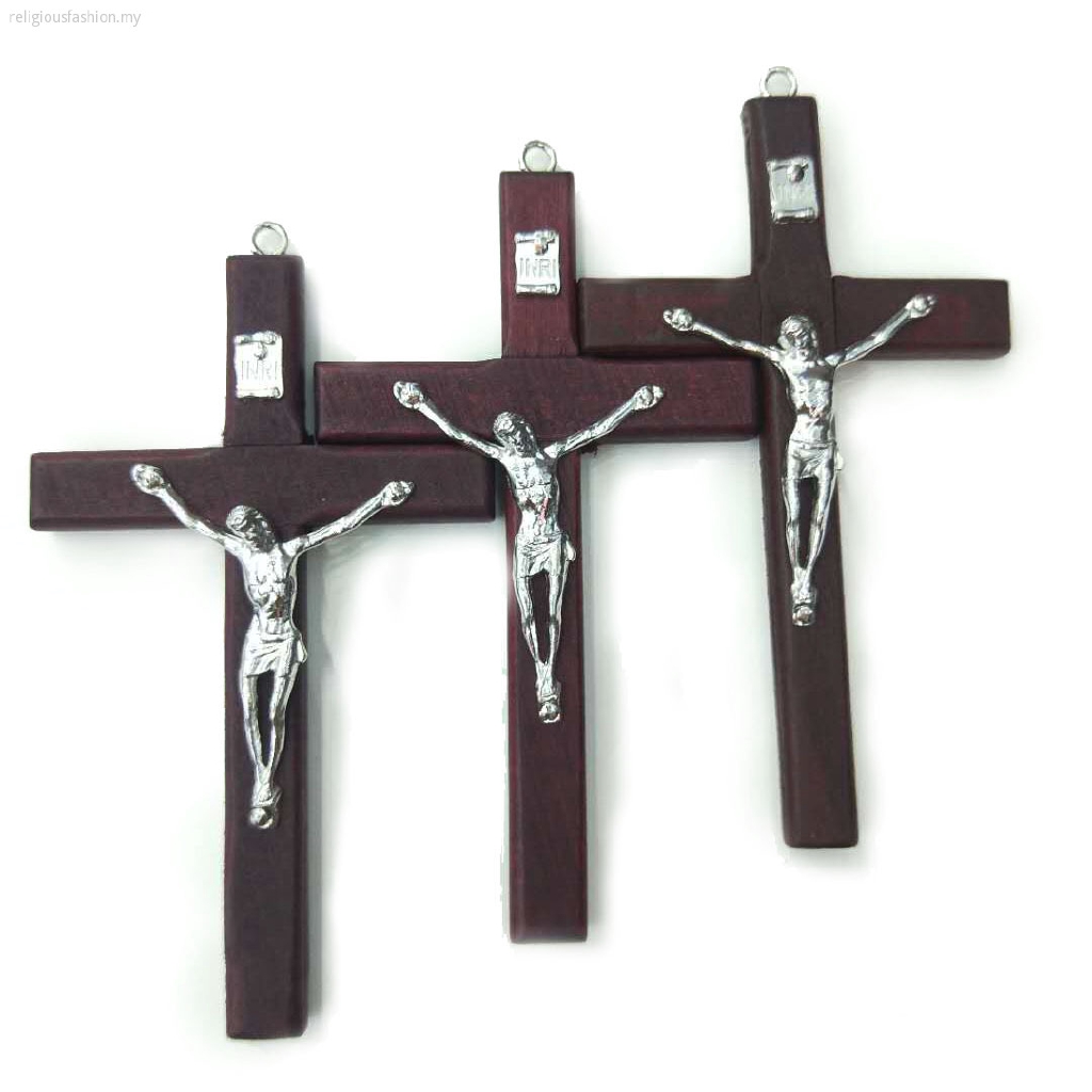 Wine Red Handmade Wood Cross Christ Bitter Icon Religious Prayer Hand ...