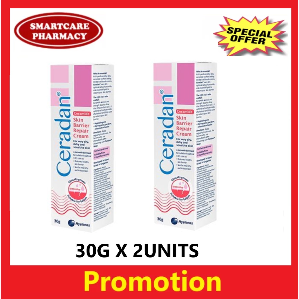 Ceradan Skin Barrier Repair Cream 30g X 2 UNITS | Shopee Malaysia