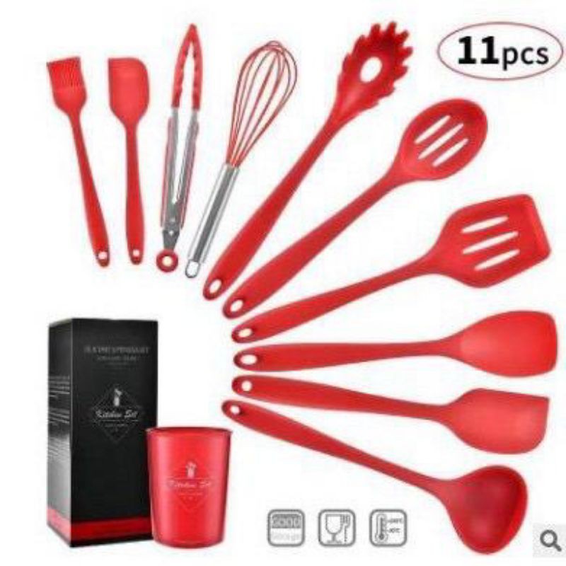 Set Senduk 11 pieces Full Silicone | Shopee Malaysia