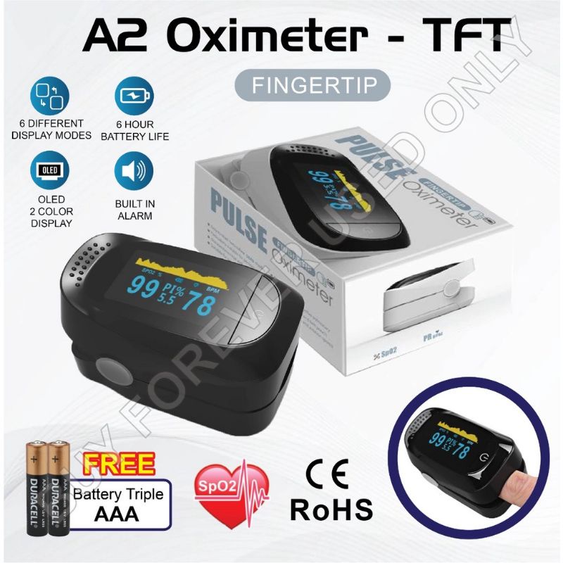 Oximeter A2 Alat Cek Oksigen / Oxygen Check / Mengukur Tahap Oksigen ...
