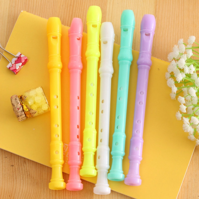 Stationery Mini Flute Writing Gel Pen Cartoon School Flute Pen Student ...