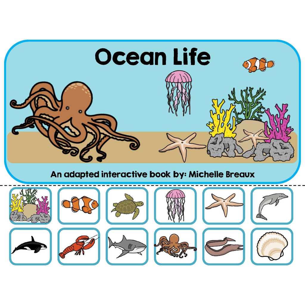 PRINTABLE~OCEAN LIFE, ACTIVITY WORKSHEET, FINE MOTOR, EARLY LEARNING ...