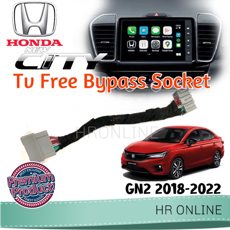 Honda City GN2 2021 Tv Free Bypass Socket player Socket bypass brake ...